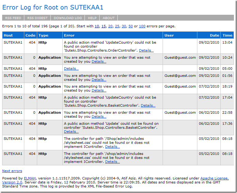 Code rant: In praise of ELMAH